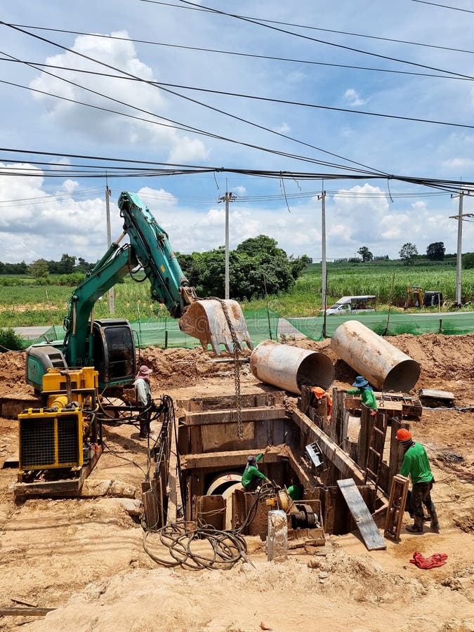 The Pipe Jacking Process for 115-22kV. Power Cable Installation for ...