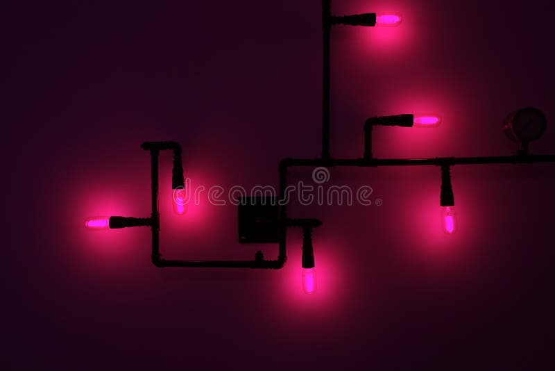 Pipe lamp stock photo. Image of lamps, estate, pipe, house - 67249120