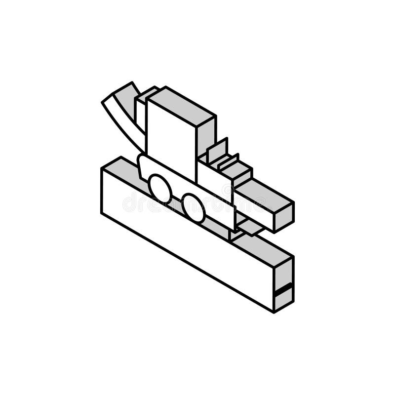 Pipe Layer Machine Isometric Icon Vector Illustration Stock Vector ...