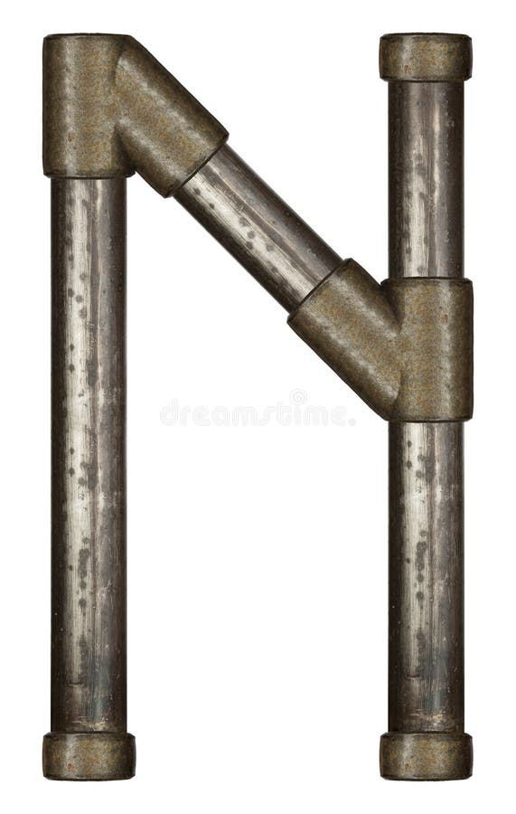 Pipe alphabet letter stock photo. Image of rust, industry - 86287978