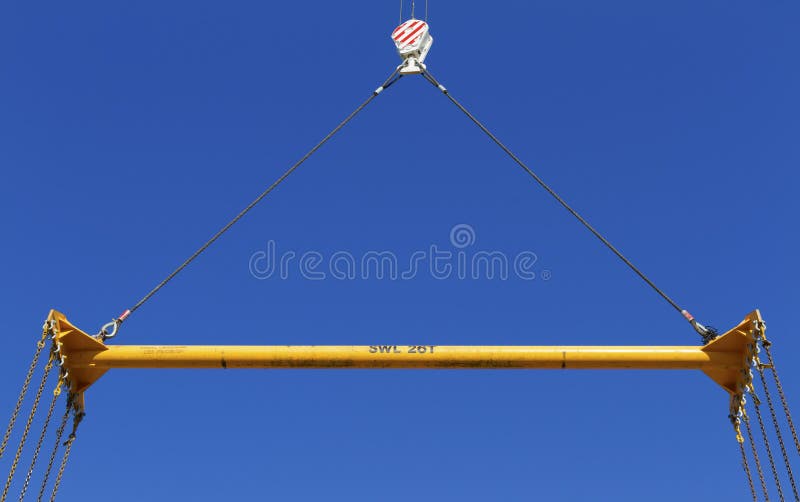 Pipe lifter stock image. Image of pipes, mast, tare, crane - 61115051