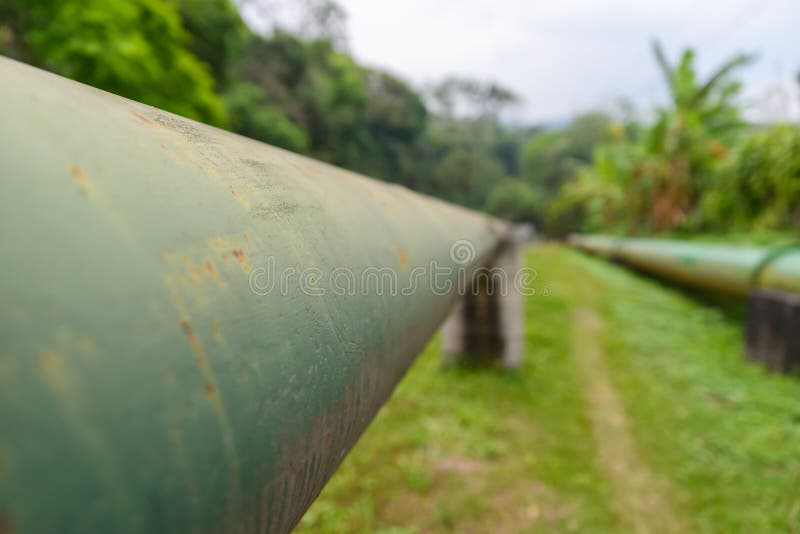 Pipe Line stock photo. Image of metal, construction - 144464778
