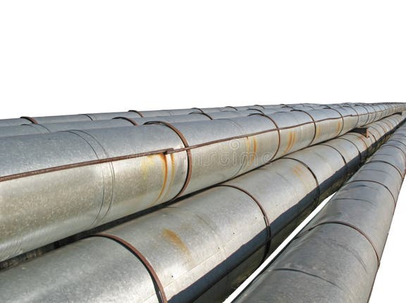 Pipe-line - 7. Isolated. Paths Stock Photo - Image of engineering ...