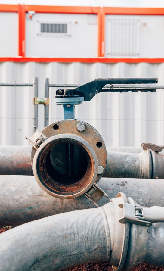 Pipe line connection stock photo. Image of construction - 38278294