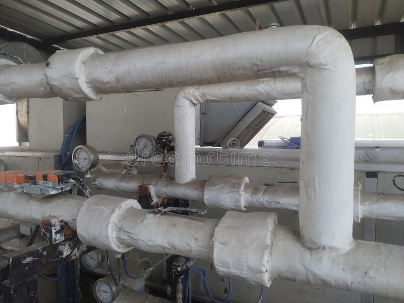 Pipe Line and Machine Industry Stock Image - Image of engine, industry ...