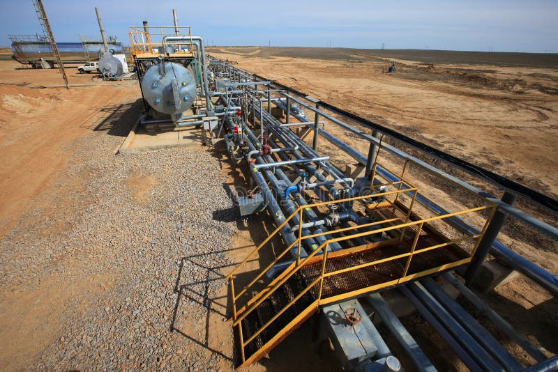 Pipe lines construction stock photo. Image of generation - 14295532