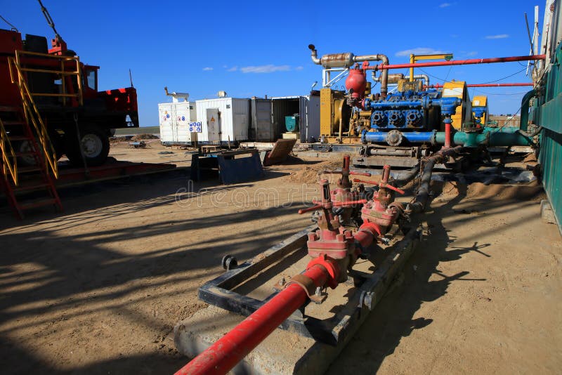 Pipe lines construction stock photo. Image of technology - 14726060