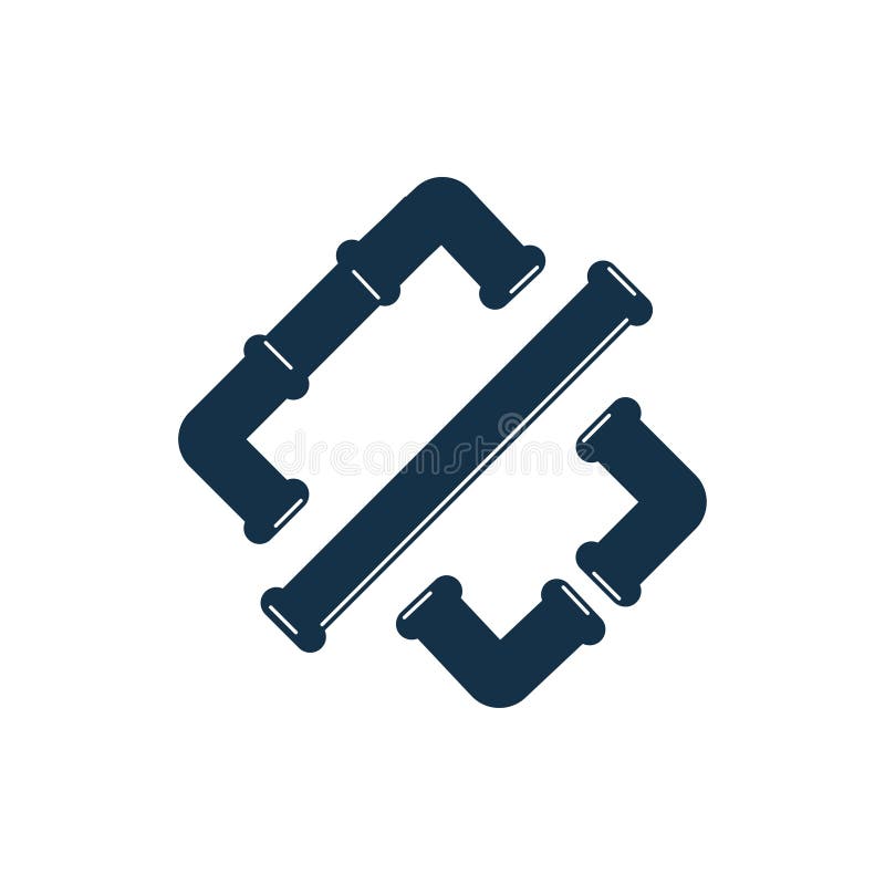 Pipe Logo Icon Design Template Vector Illustration Stock Vector ...