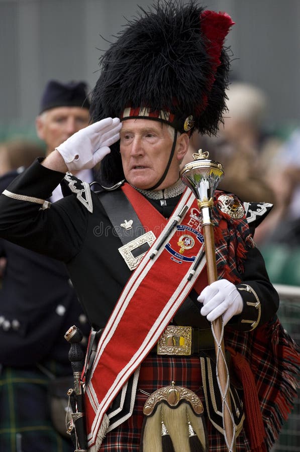 Pipe Major at the Cowal Gathering in Scotland Editorial Image - Image ...
