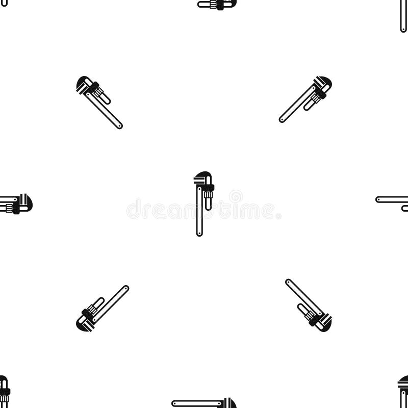 Pipe Monkey Wrench Pattern Stock Illustrations – 11 Pipe Monkey Wrench ...