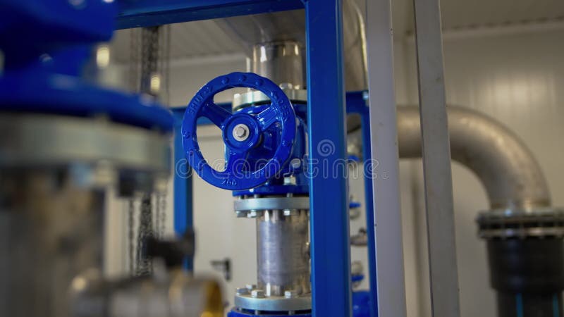 Pipe Network for Supplying Cleaning Agents To Water Tanks Stock Video ...