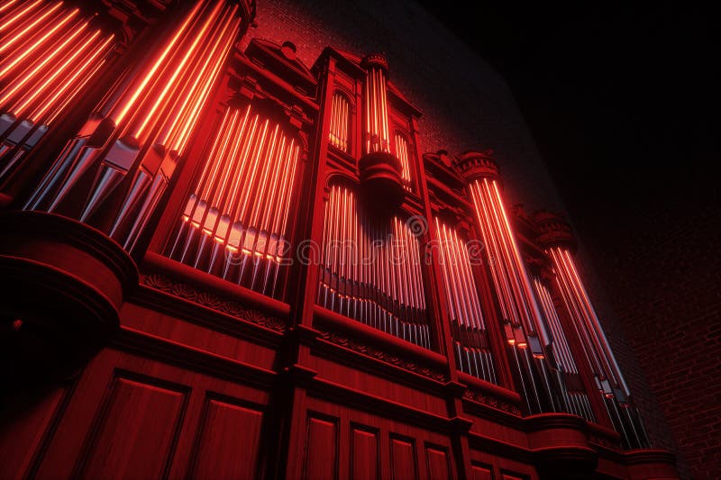 Pipe Organ Instrument Silhouette Stock Vector - Illustration of ...