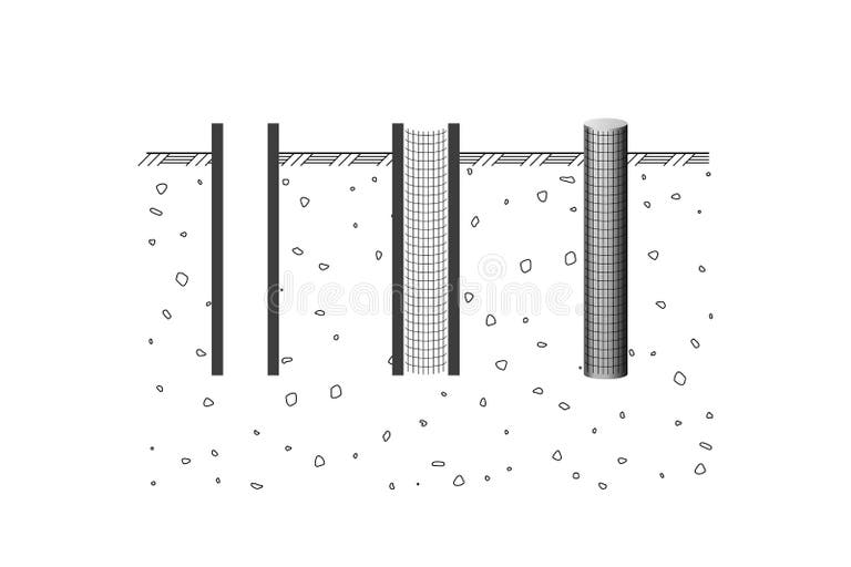 Pile Foundation Stock Illustrations – 819 Pile Foundation Stock ...