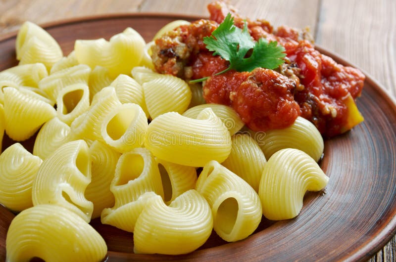 Pipe rigate pasta stock photo. Image of diet, table, traditional - 58583674