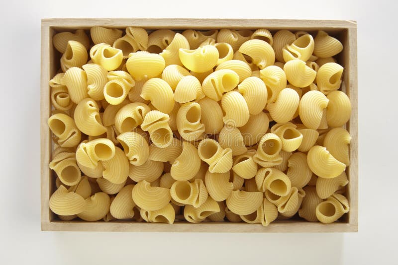 Italian Pipe Rigate Macaroni Pasta Raw Food Background or Texture Stock ...