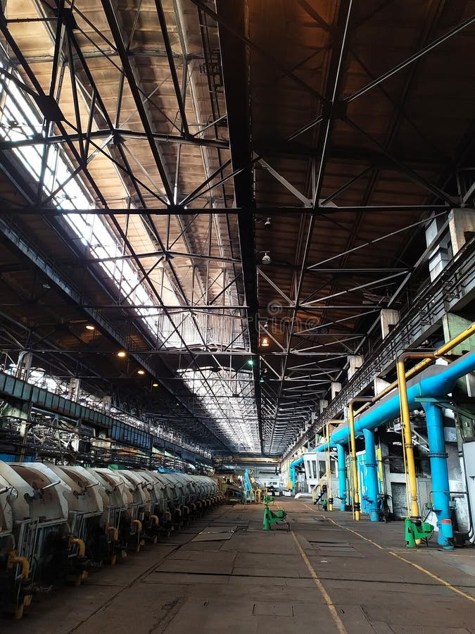 Pipe Rolling Workshop. Production of Steel Pipes Stock Image - Image of ...