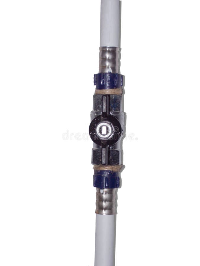 Stopcock on the pipe stock image. Image of control, hydrant - 19964163