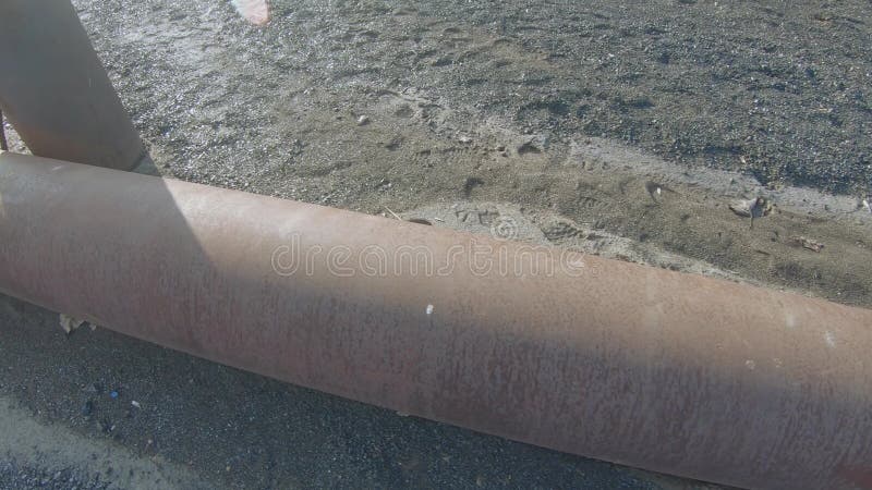 Pipe rusty and damaged stock video. Video of leaking - 173314003