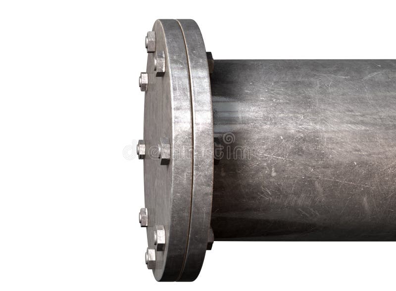 Oil and Gas Pipes Flange with Stud Bolt Stock Image - Image of object ...