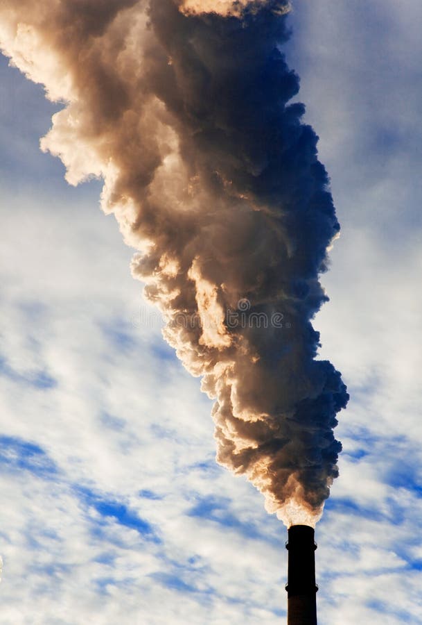 Pipe with smoke stock image. Image of toxic, technology - 17352657