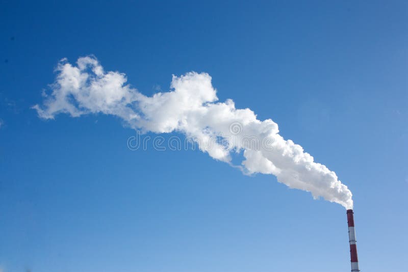 Pipe with smoke stock photo. Image of ecology, plants - 87846964
