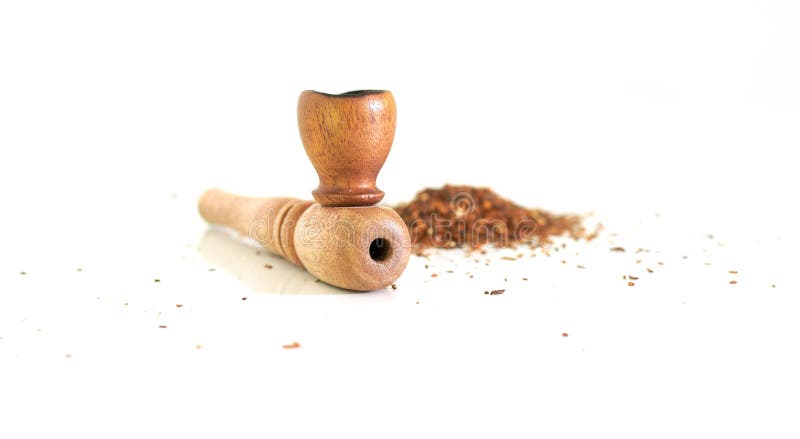 Pipe for Smoking Marijuana, Dry Milled Leaves Stock Image - Image of ...