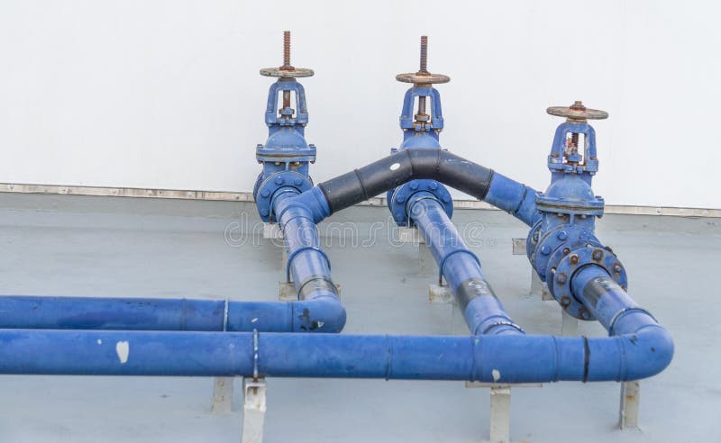 Pipe System of Air-conditioning Stock Image - Image of equipment ...