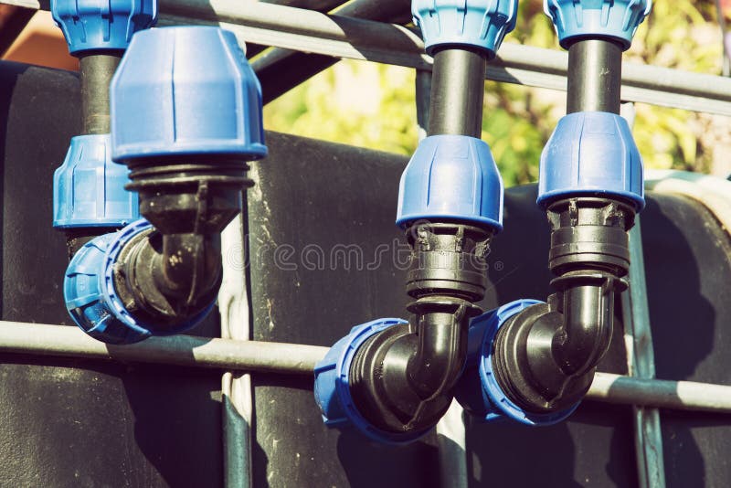 Pipe system stock photo. Image of outdoor, ductile, construction - 55220022