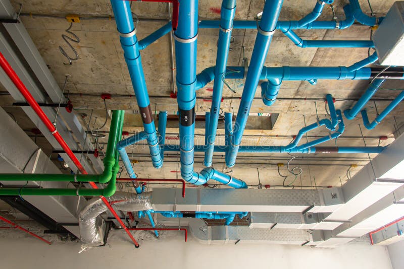 Pipe Systems, Pipeline on Building Stock Photo - Image of pipe, piping ...