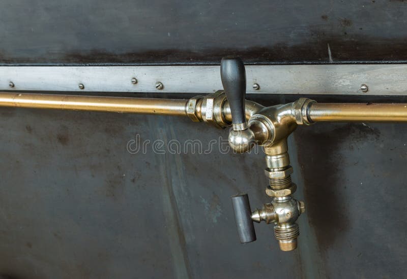 Copper pipe factory stock image. Image of production - 37882469