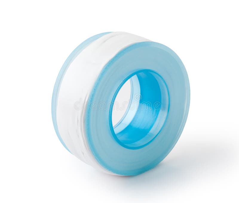 Pipe thread seal tape stock image. Image of tubing, white - 76189921