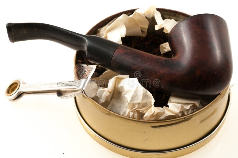Pipe with tobacco stock image. Image of issues, adult - 70544153