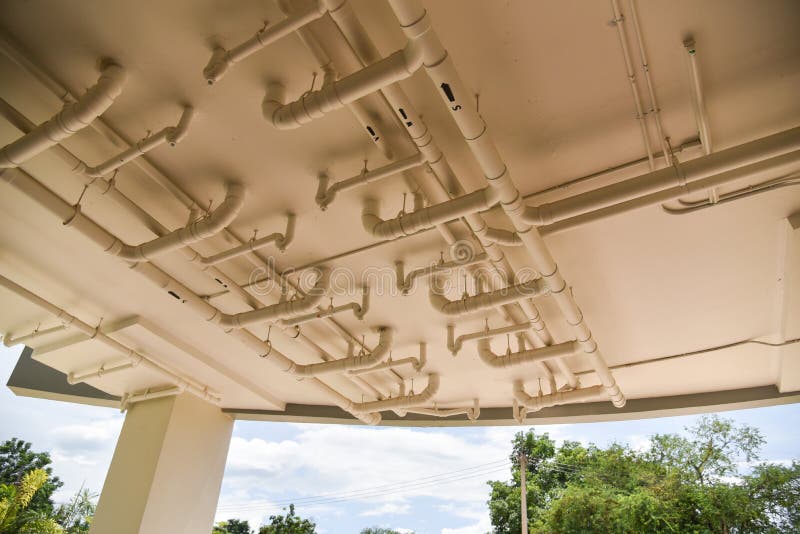 Pipe Under the Bridge. a Pipe for Discharge of Water Under the Bridge ...