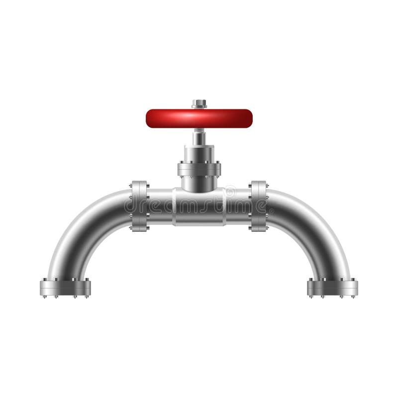 Pipe Valve Front Composition Stock Vector - Illustration of ...
