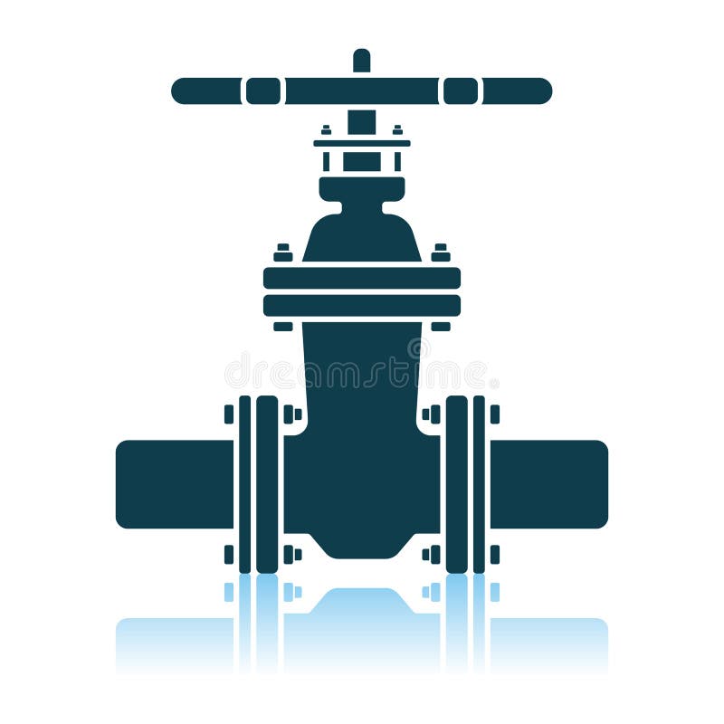 Gas Pipe Valve and Pressure Meter Stock Vector - Illustration of ...