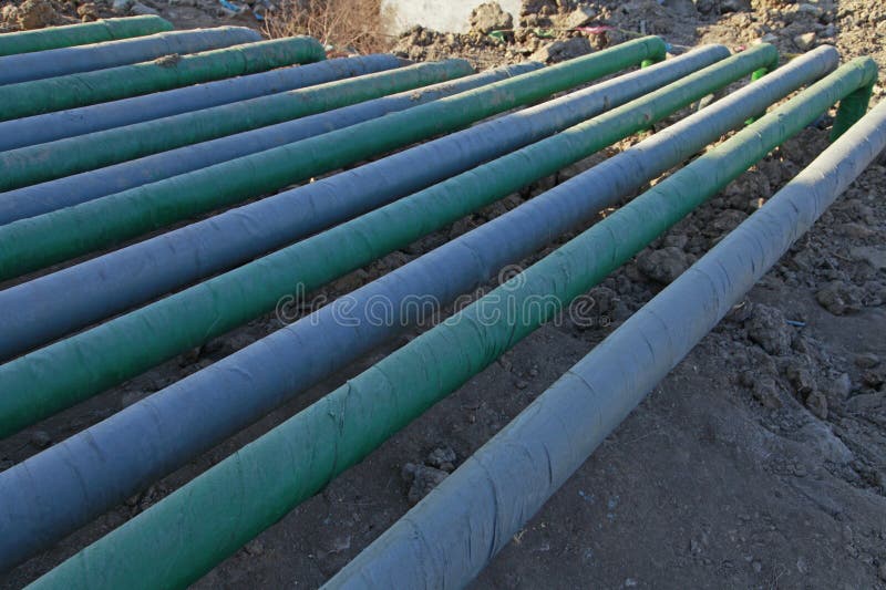 The Pipe and Valve Oil Fields Stock Image - Image of faucets, fire ...