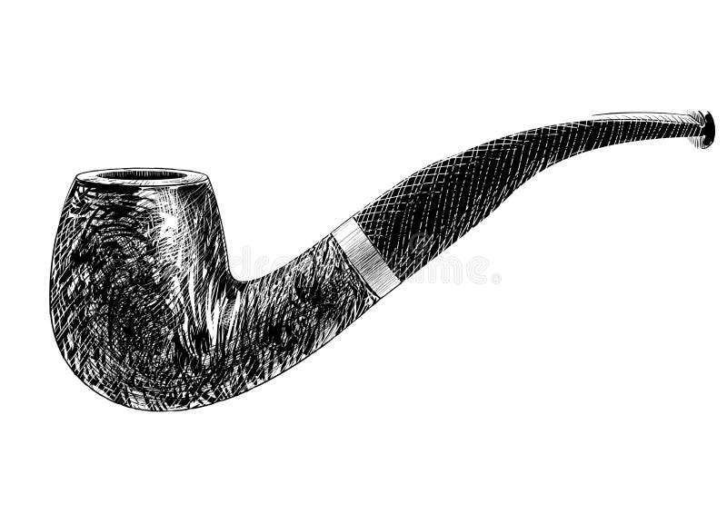 Pipe stock illustration. Illustration of isolated, hand - 49715743