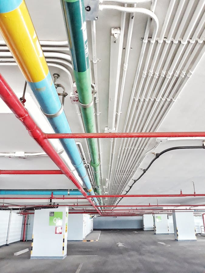 Pipe stock image. Image of pipe, parking, water, building - 133024425