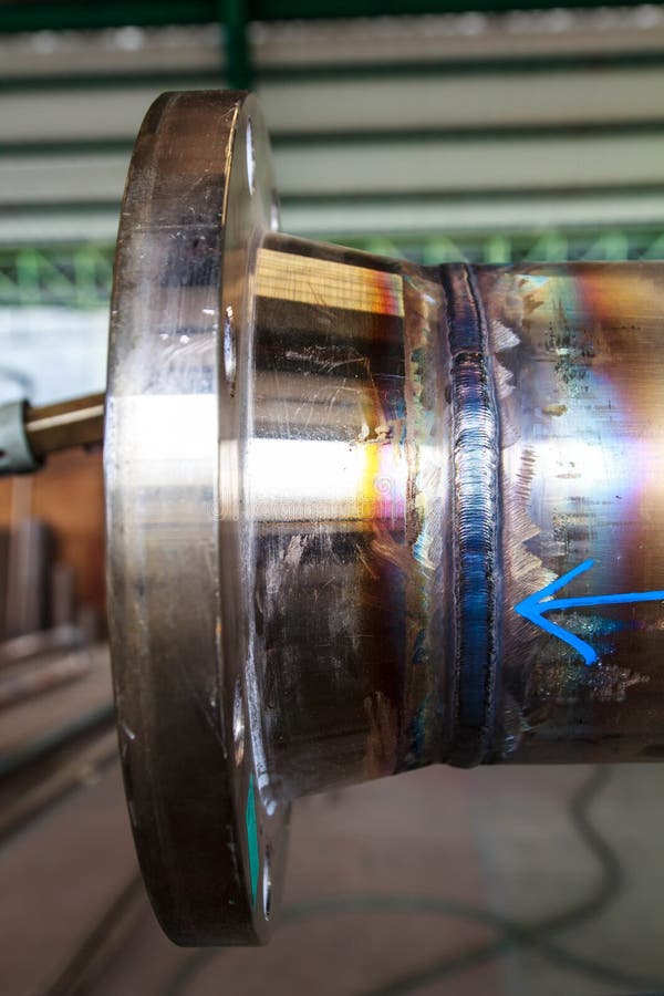 Pipe welding stock image. Image of factory, metal, stack - 42683377