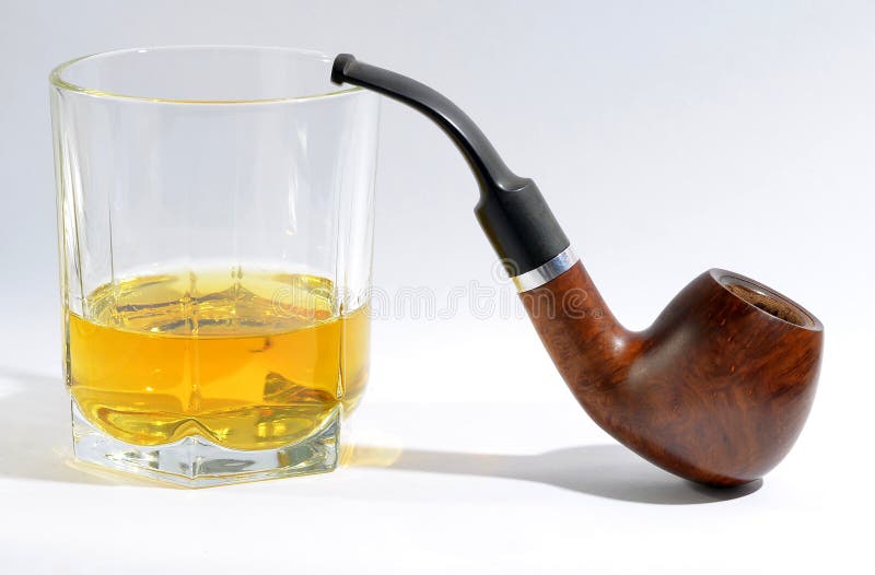 Pipe whiskey stock photo. Image of alcohol, whisky, glass - 26259412