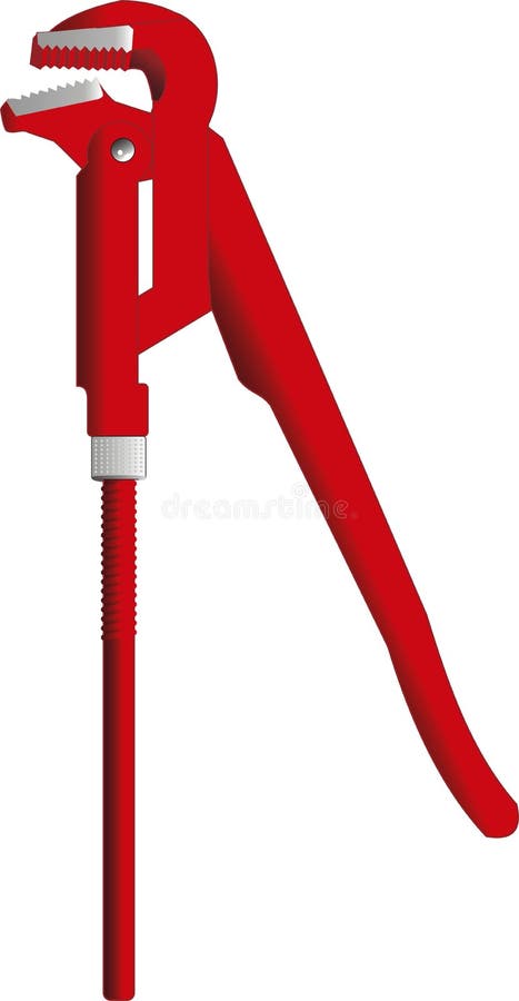 Pipe wrench stock vector. Illustration of construction - 13723456