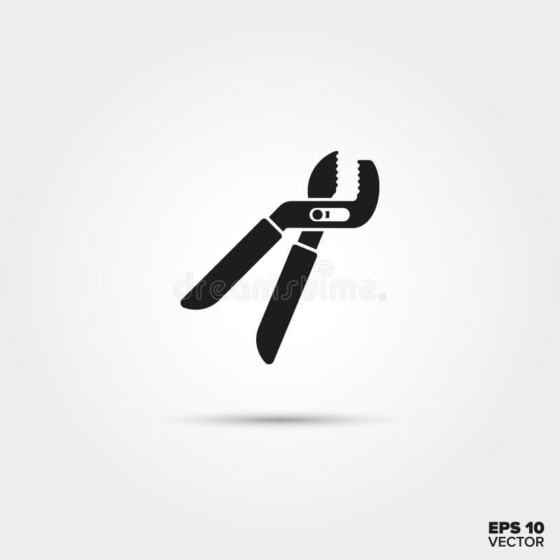 Pipe Wrench Logo Letter B Facility Builder Service Stock Vector ...