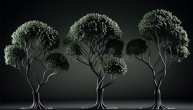 Piped Trees: a Futuristic Design of Artificial Foliage, Made with ...