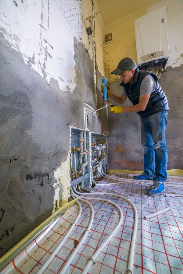 Pipefitter stock photo. Image of plumber, mechanic, pipefitter - 73401462