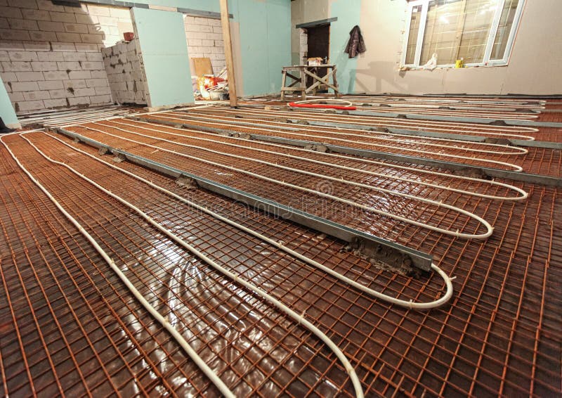 Pipefitter Installing System of Heating or Underfloor Heating ...