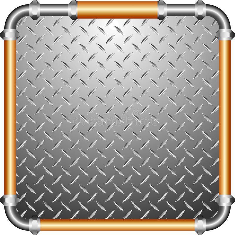 Pipeframeone stock vector. Illustration of frame, steel - 4602306