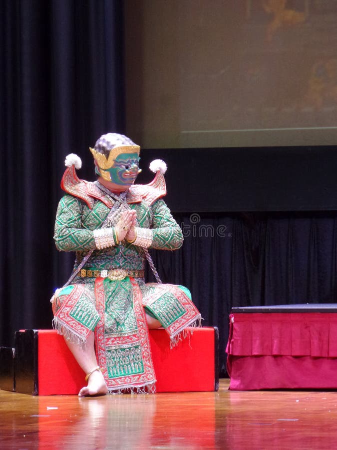 Pipek i Khon Ramakien redaktionell arkivbild. Bild av tradition - 74286727