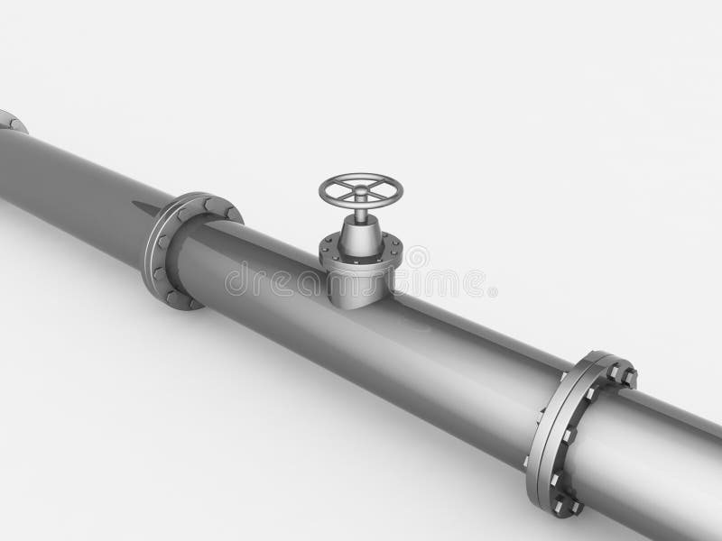 Pipeline 3d concept stock illustration. Illustration of power - 14195120