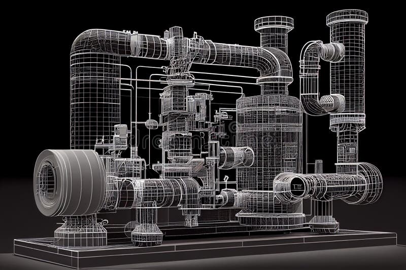 Pipeline Construction Created with Generative Ai Stock Illustration ...