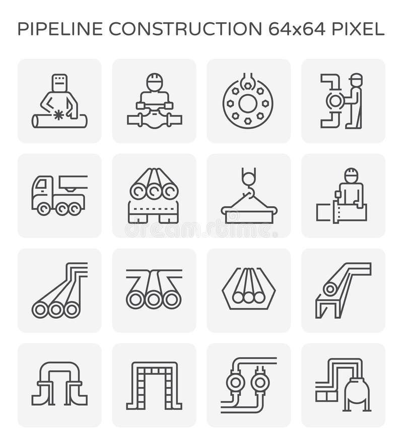 Pipeline and Worker Vector Icon Design. Stock Vector - Illustration of ...